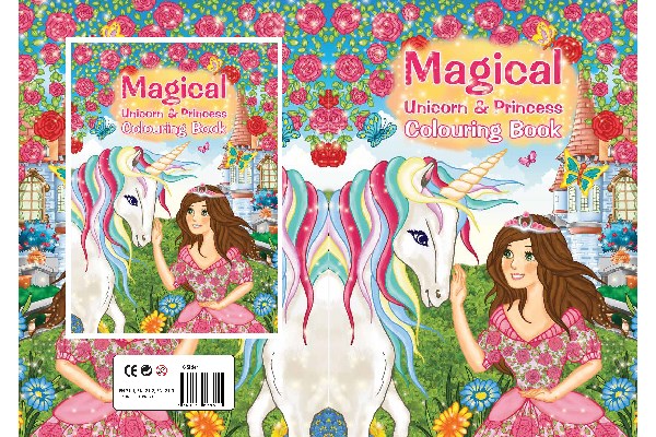 Malebog A4 Magical Unicorn & Princess 16 sider
